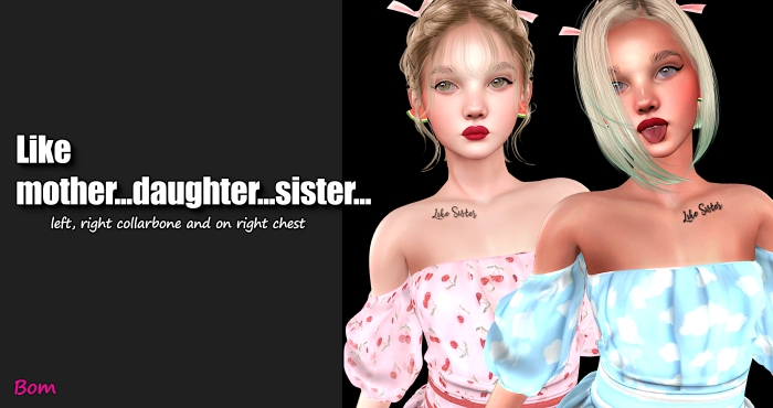 Second Life Marketplace - Valentine's Day :KOYUKI: Tattoo "Like mother ...